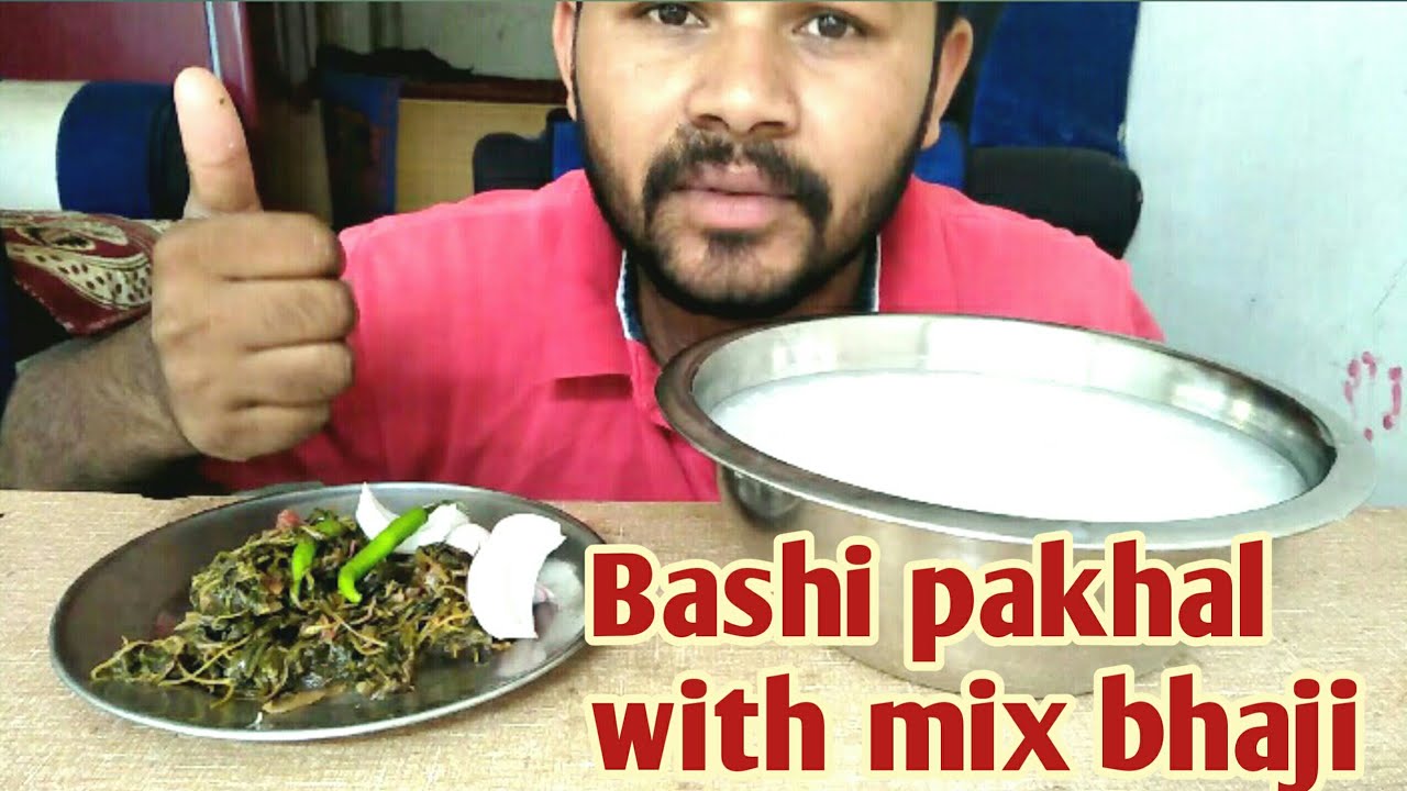 Today eating India odisha favourite bashi pakhala bhata & mix bhaji ...