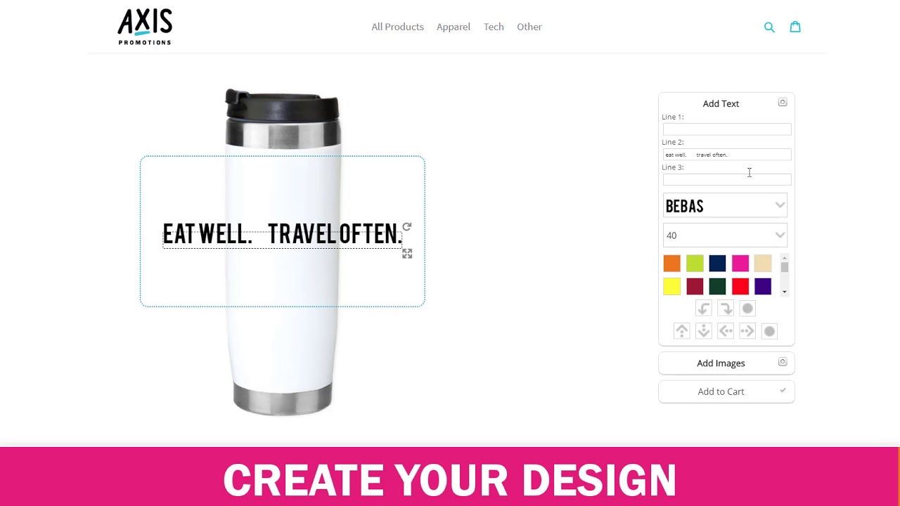 Axis Promotions Customizer - YouTube