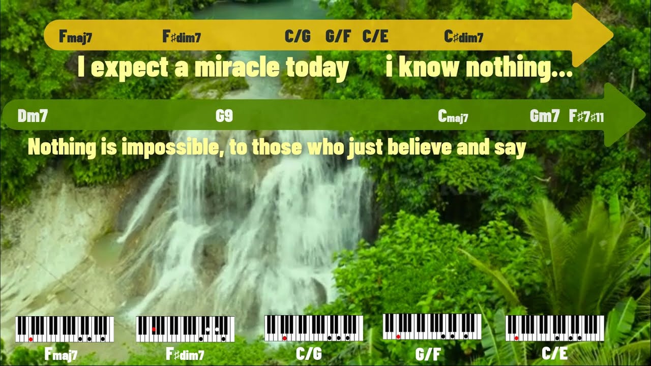 I EXPECT A MIRACLE TODAY | CHORDS | LYRICS | KEYBOARD | GUITAR | PIANO ...