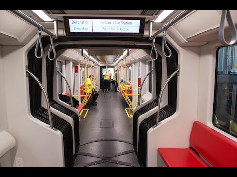 Muni's First New Train Arrives in San Francisco - YouTube