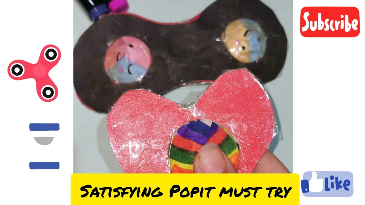 DIY Pop It Fidgets! Viral TikTok fidget toys / how to make Pop It ...