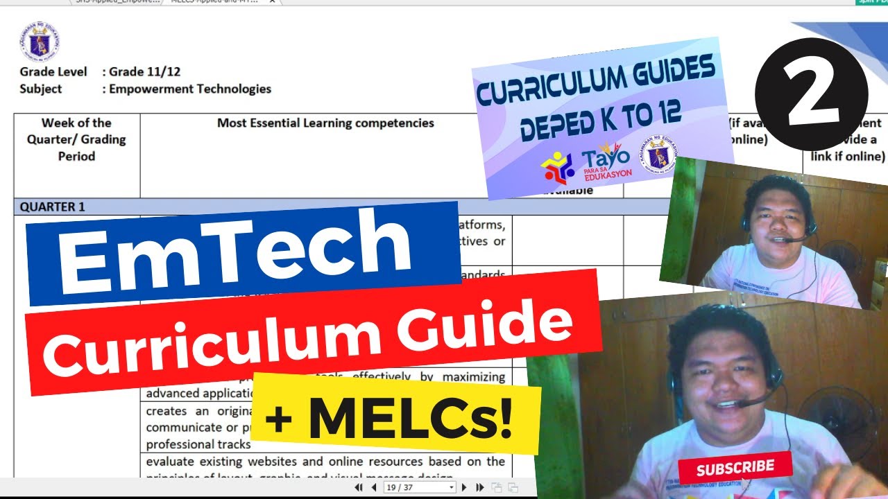 Curriculum Guide (Part 2) | EmTech Starter Pack for Non-ICT Teachers ...