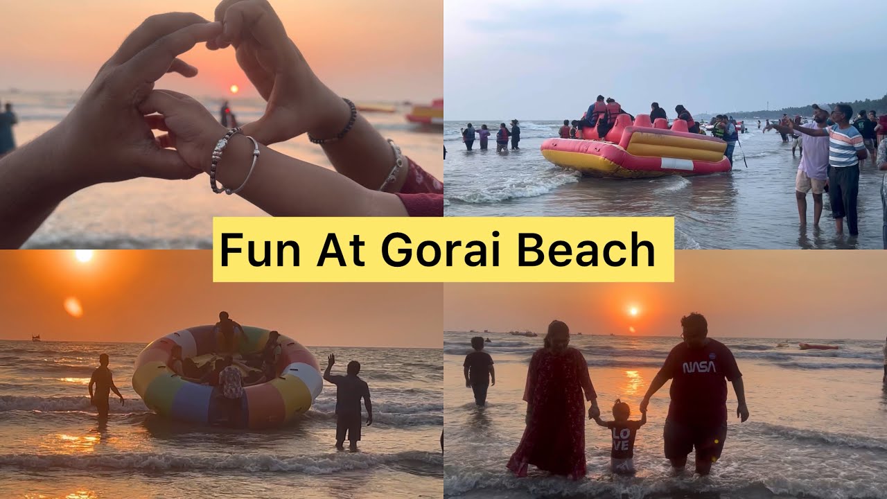 Fun at Gorai Beach ⛱🏄🏻‍♂️ | Water Sports - YouTube