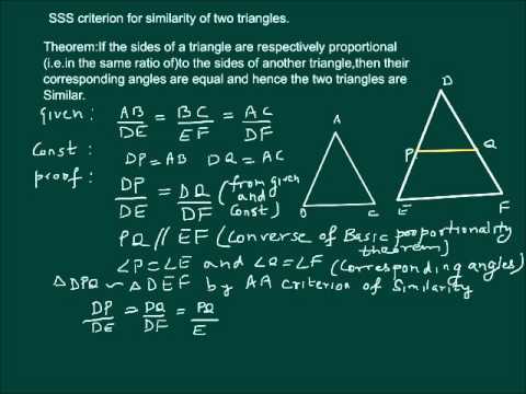 SSS Criterion - YouTube