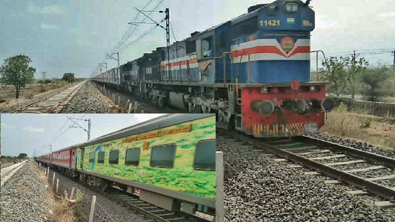Mumbai Central-Hapa Duronto Express Speeding up towards Rajkot |Rajkot ...