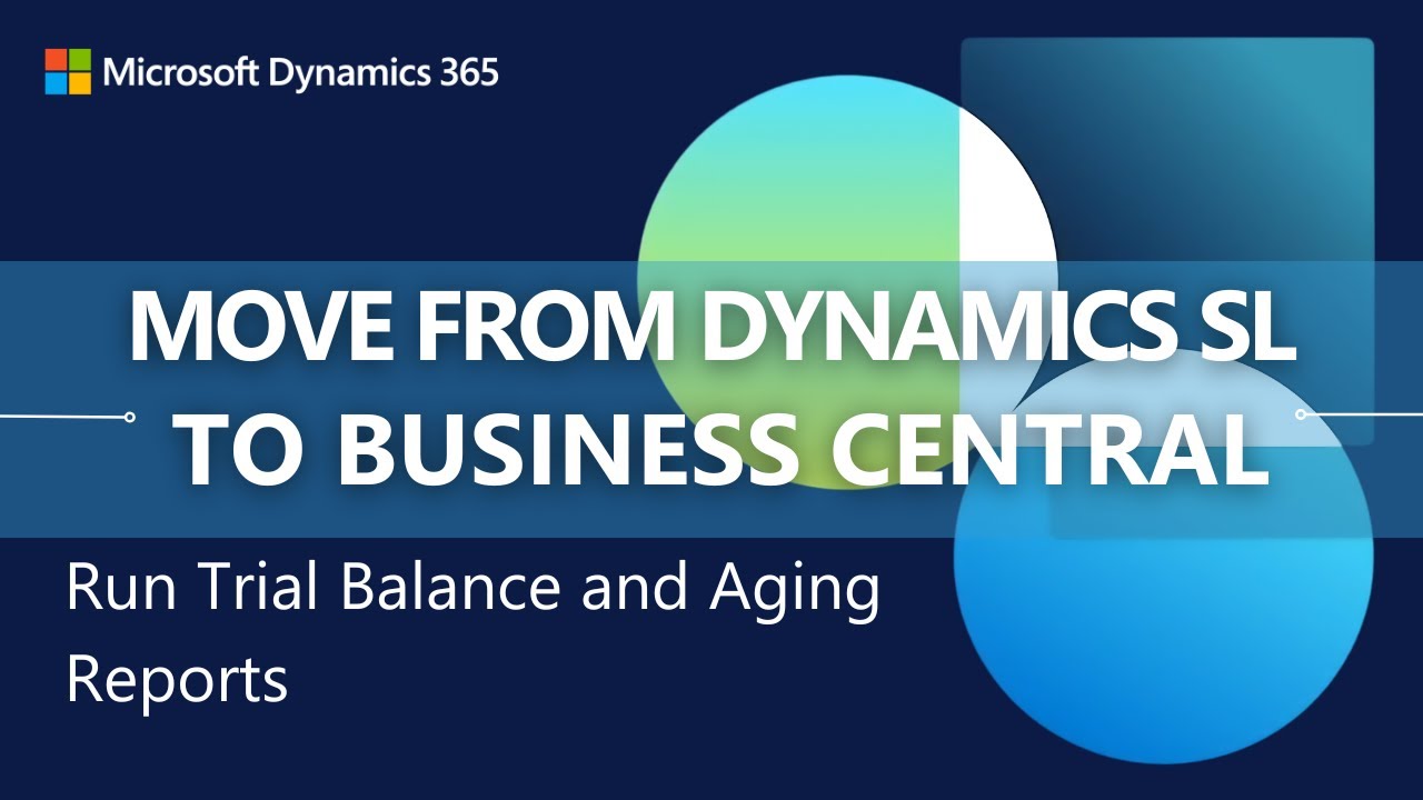 Comparing trial balance and aging reports between Dynamics SL and ...