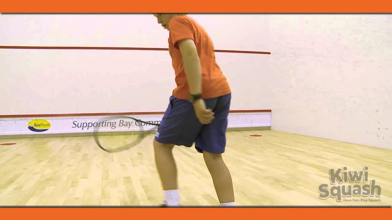 Kiwi Squash Big Nix Lesson 4 - General Movement: Front Court - YouTube