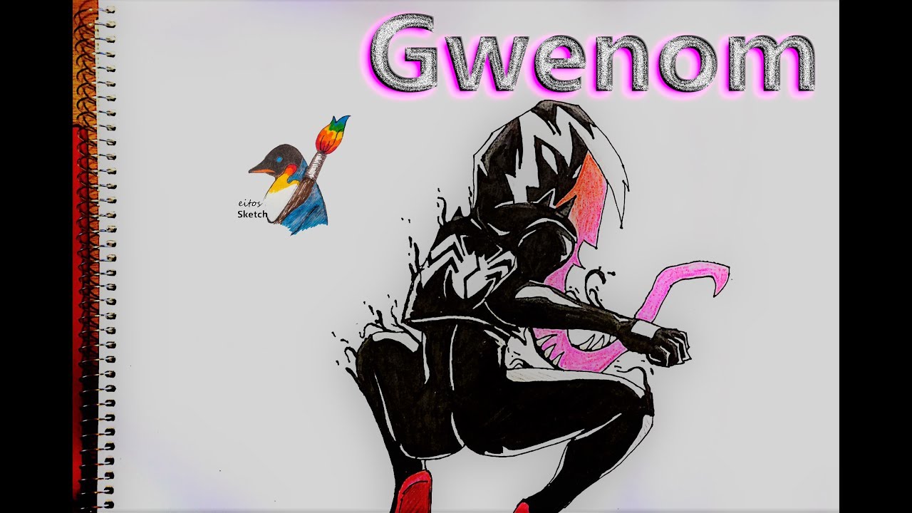 Dibujando a Gwenom de SPIDERGWEN - YouTube