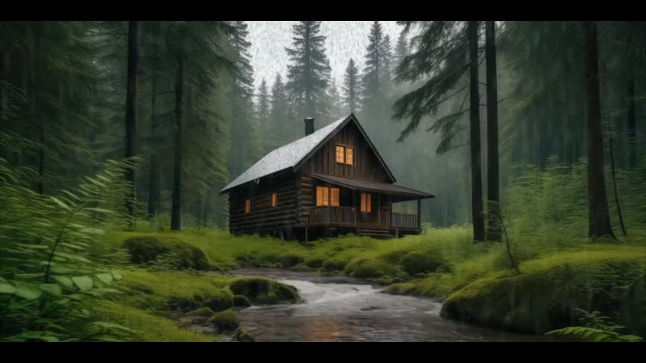 Raining Cabin Rainforest | Relaxing Mood - YouTube