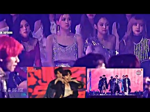 BLACKPINK REACTION TO BTS/IDOL/MMA 2018