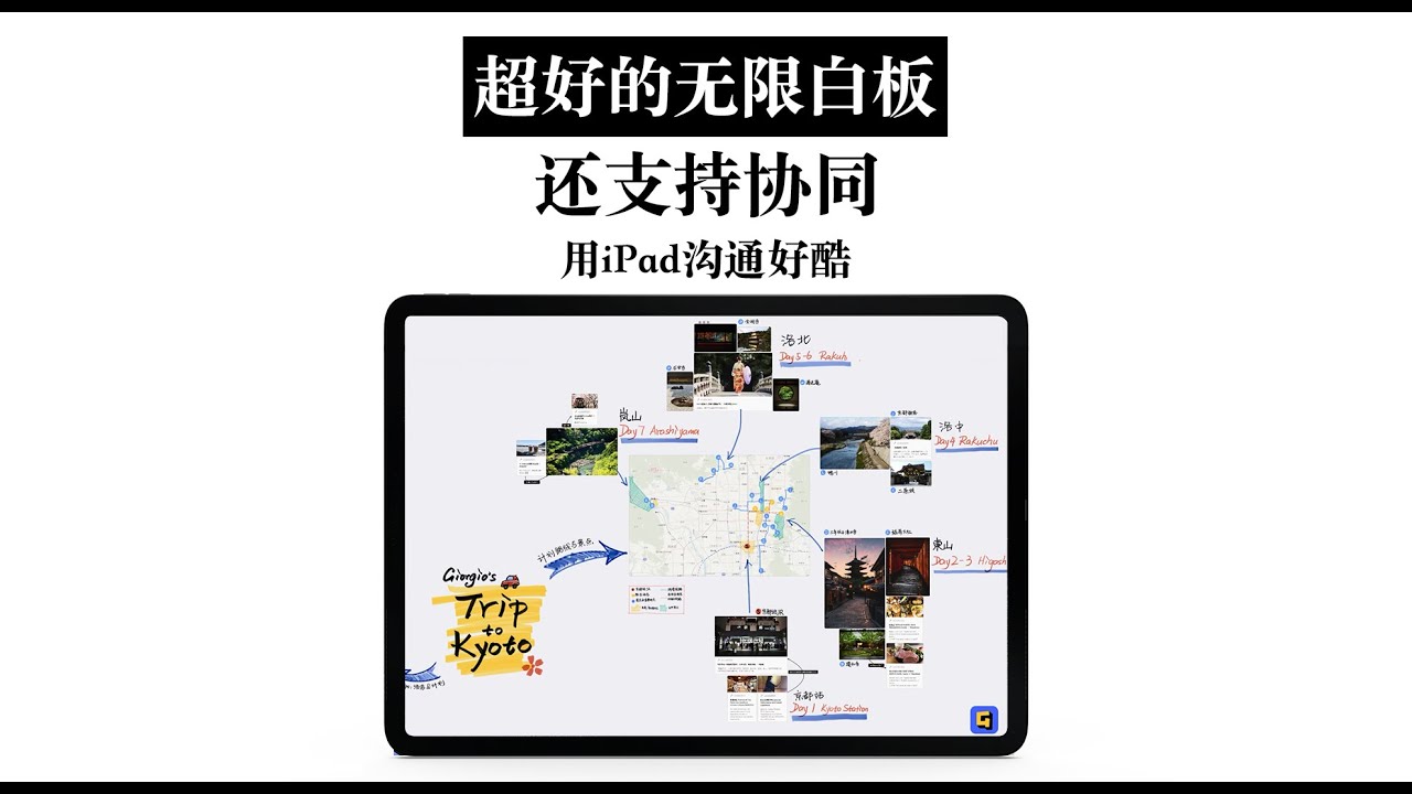 iPad上能协同编辑的无限白板 用它沟通超高效 GUGA超级白板 - YouTube