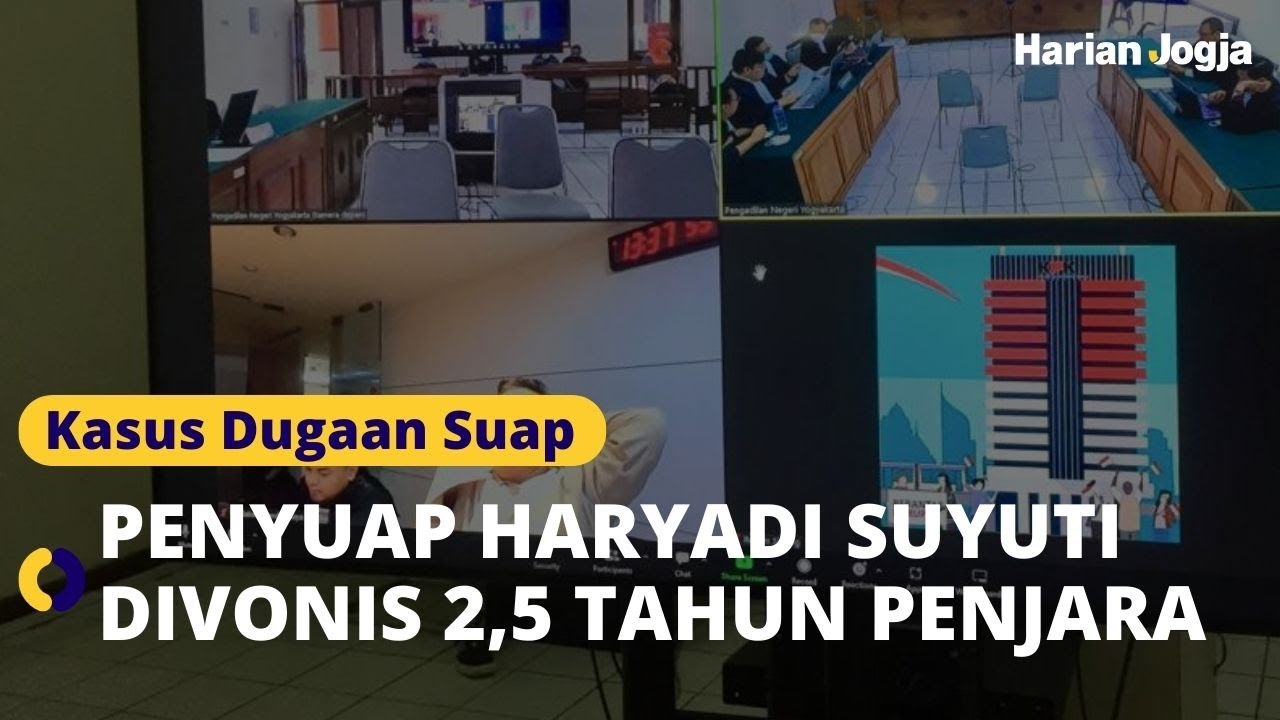 Kasus Haryadi Suyuti berlanjut, penyuap sudah divonis - YouTube