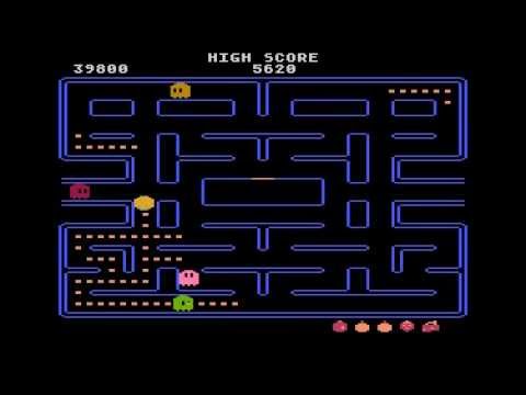 PAC MAN ATARI 400/800/XE/XL CLASSIC RETRO VIDEO GAME - YouTube