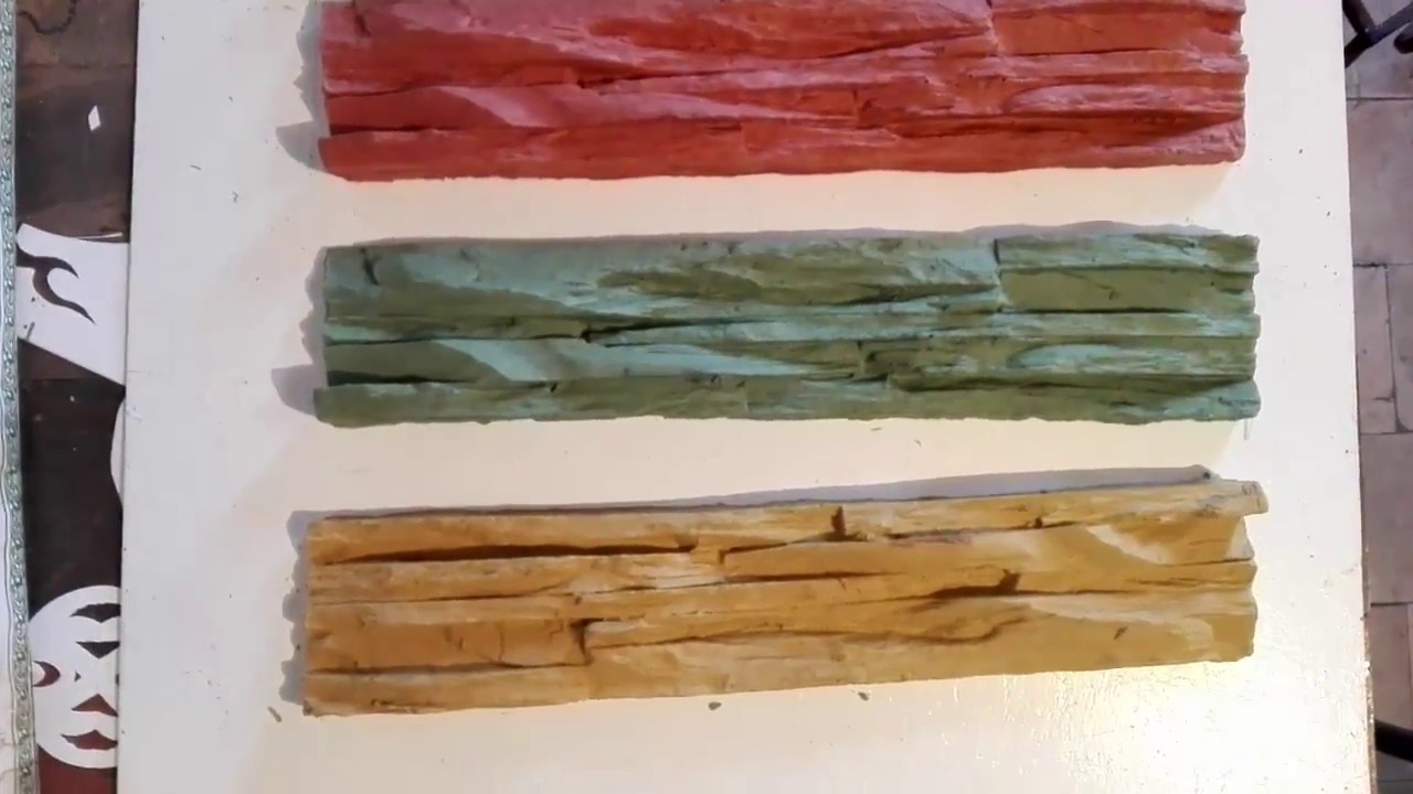 how to Natural Stone Cladding - Natural stone mold - YouTube