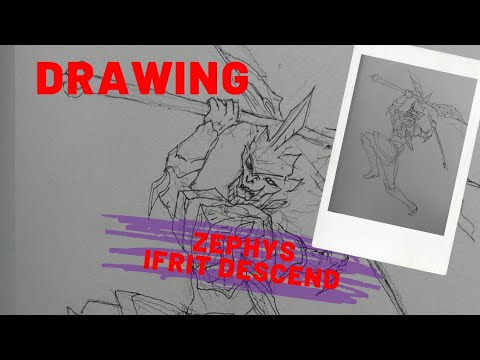 วาดรูป Zephys skin Ifrit Descend จากเกม ROV - YouTube
