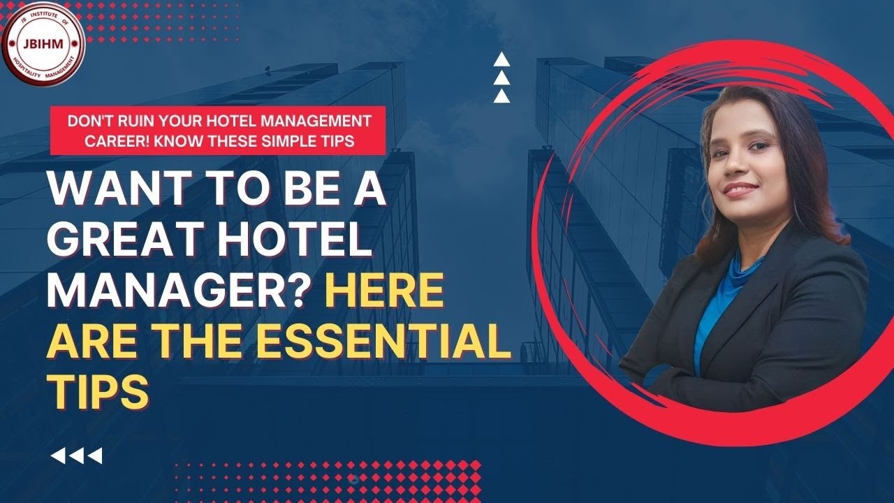 Management Career! Know these simple tips @jbihmkolkata - YouTube