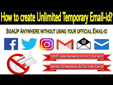 how to make temporary email ID | fake email address kasie use kre ...