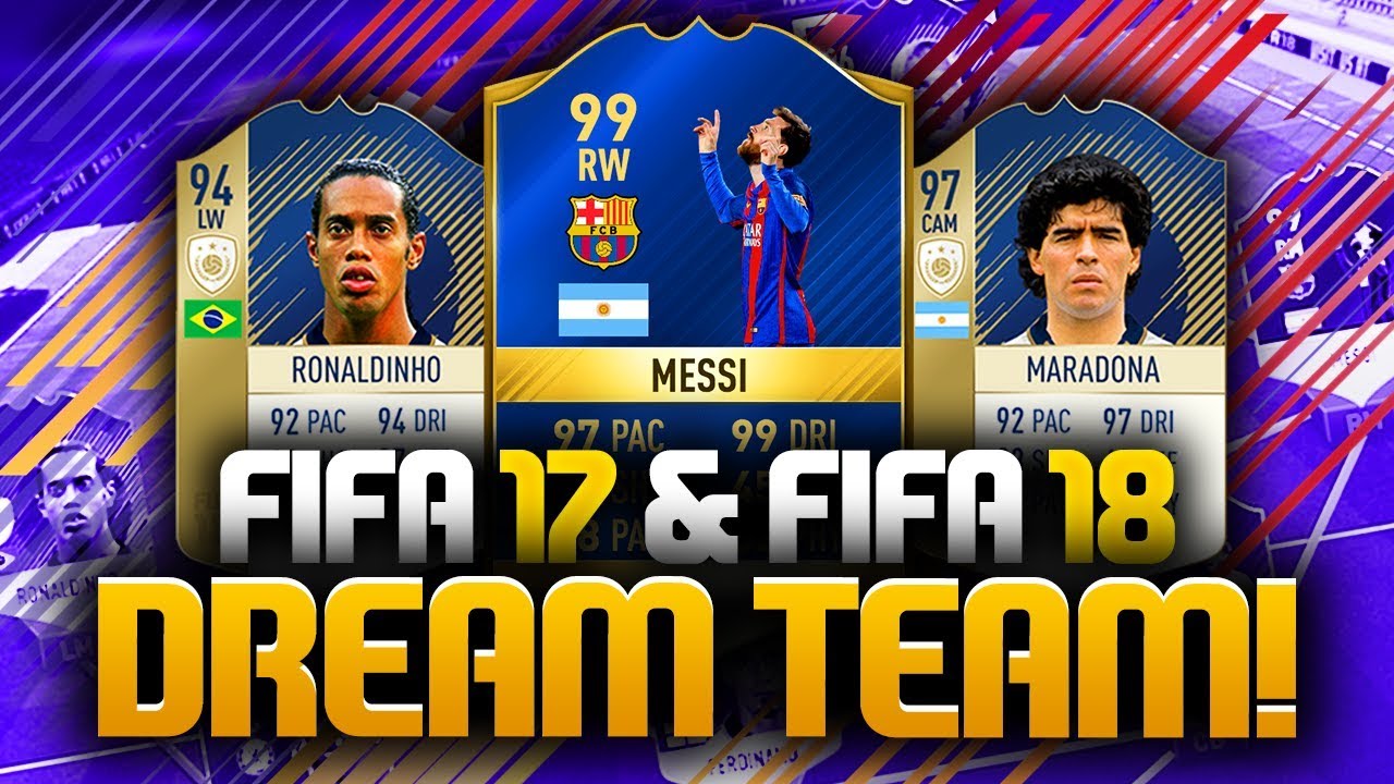 MY DREAM TEAM w/ 97 MARADONA, 94 RONALDINHO & MORE! 🔥 (CUSTOM SQUAD ...