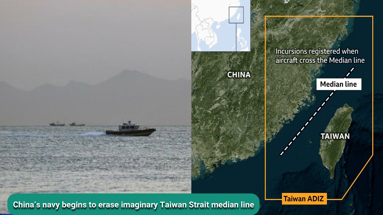 China’s navy begins to erase imaginary Taiwan Strait median line ...