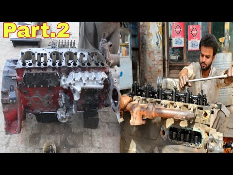 Rebuilding Hino Ho7c Diesel Truck Engine 6 Cylinder Engine Restoration | Fitting Part.2 |