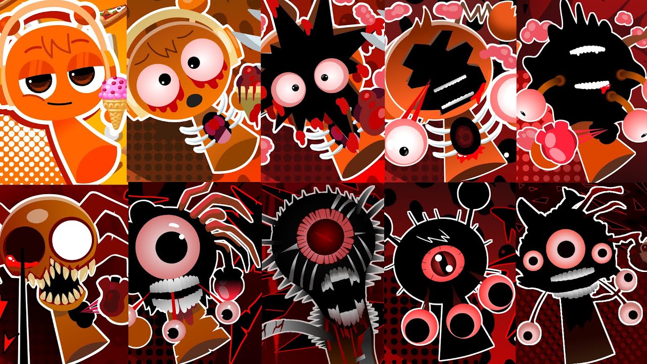 Sprunki Intro PHASE 1 vs PHASE 2 vs PHASE 3 vs PHASE 4 vs PHASE 5-6-7-8 ...