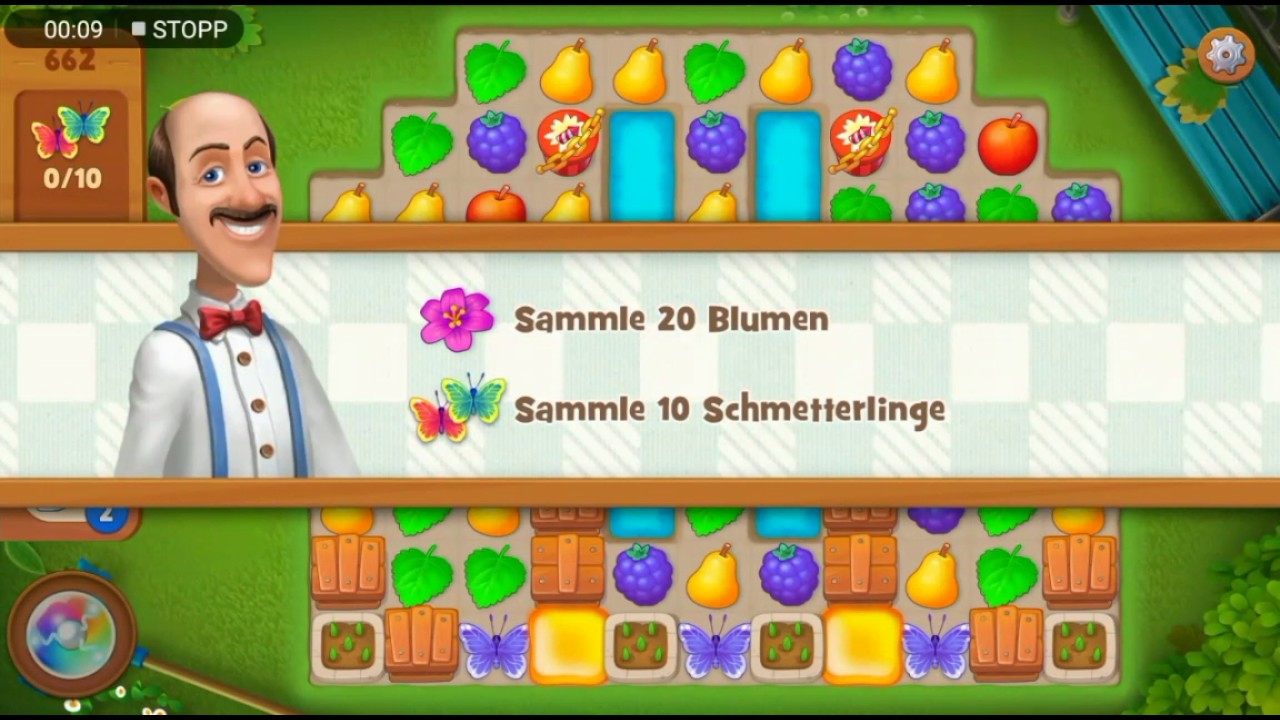 Gardenscapes level 662 - YouTube