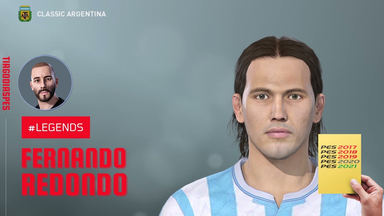 Fernando Redondo Face (2 Hairstyles) + Stats | PES 2019 - YouTube