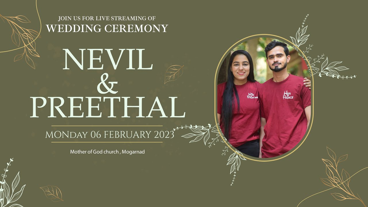 Watch Wedding Live Streaming Of - NEVIL with PREETHAL , On: 06 FEBRUARY ...