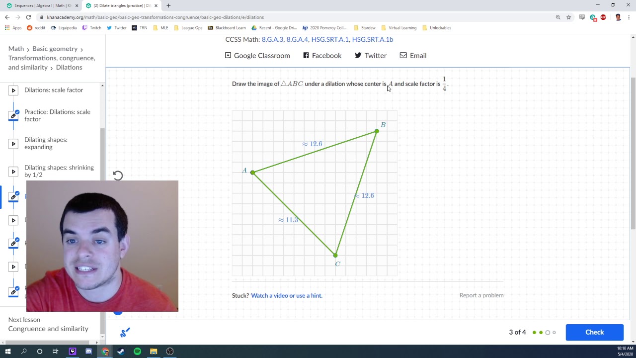 Video Lesson - Dilate triangles - YouTube