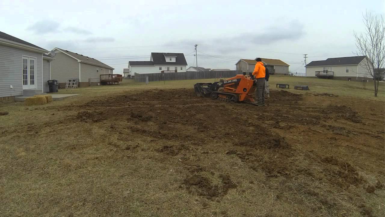 Pool Leveling with Toro Dingo 525 - YouTube