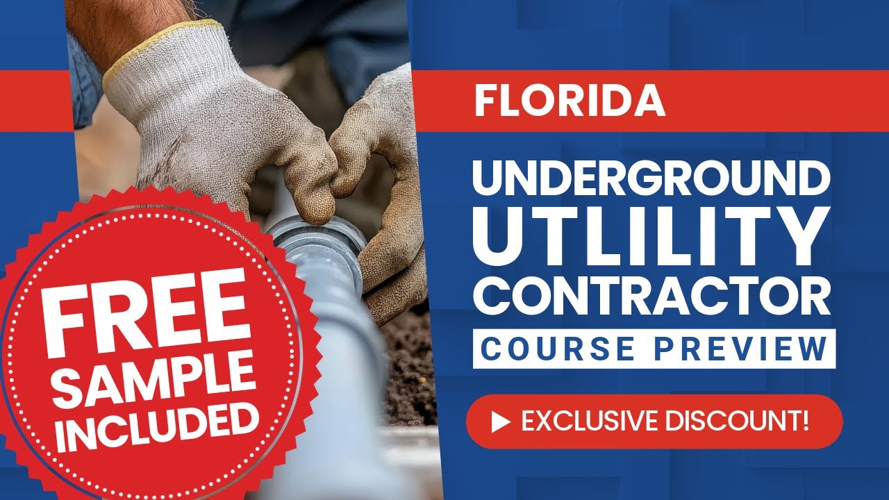 Florida Underground Utility Contractor Exam Prep: Mini Course + Sample ...