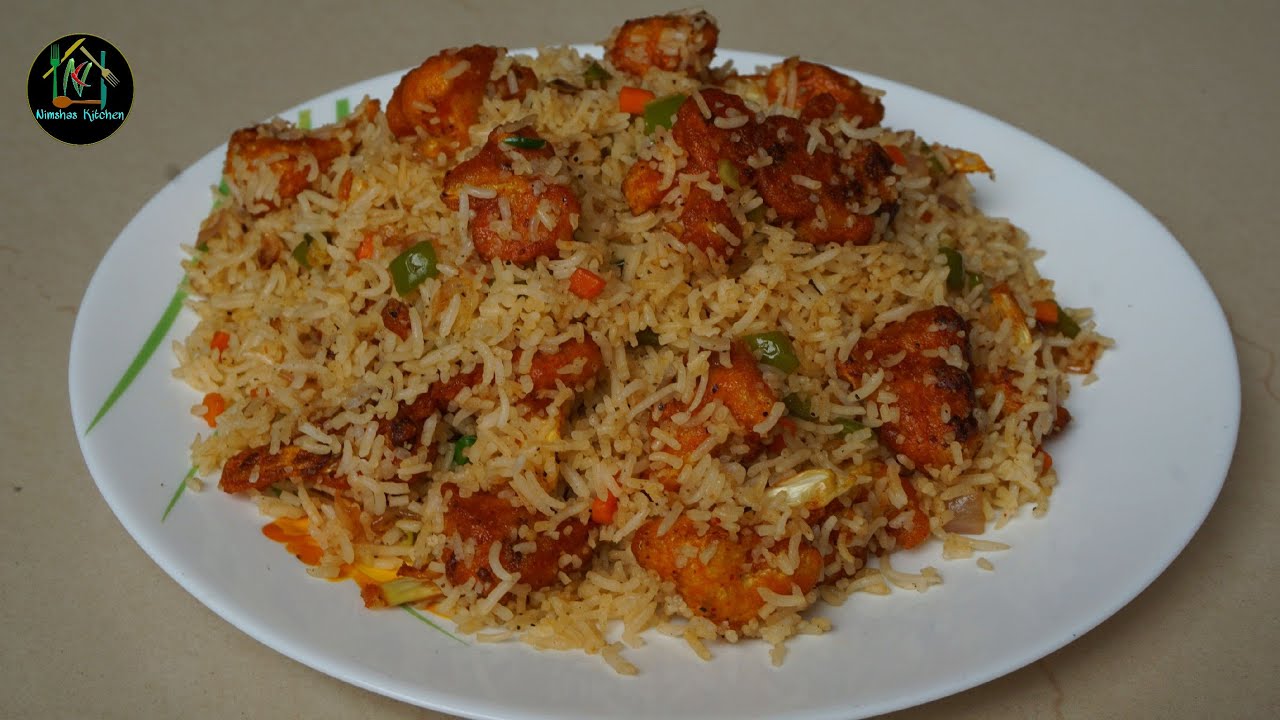 ഗോബി ഫ്രൈഡ് റൈസ് | Cauliflower fried rice | Gobi fried rice - YouTube