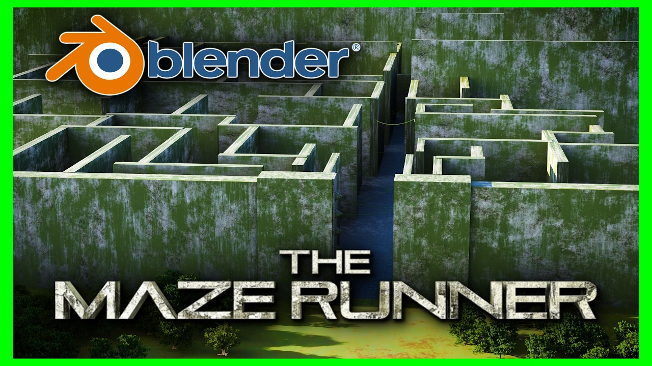 THE MAZE RUNNER Remade in BLENDER (The Glade) - YouTube