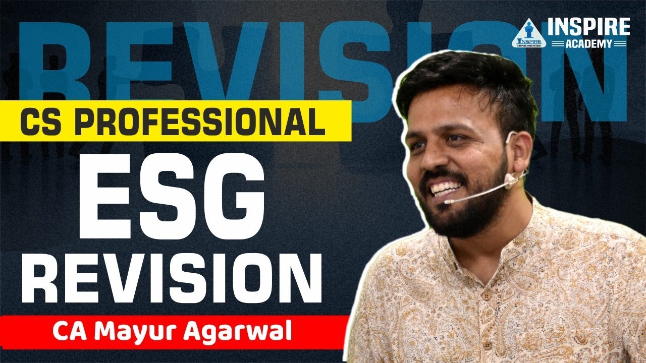 ESG Revision | Chapter 19 and 20| CS Professional | CA Mayur Agarwal - YouTube