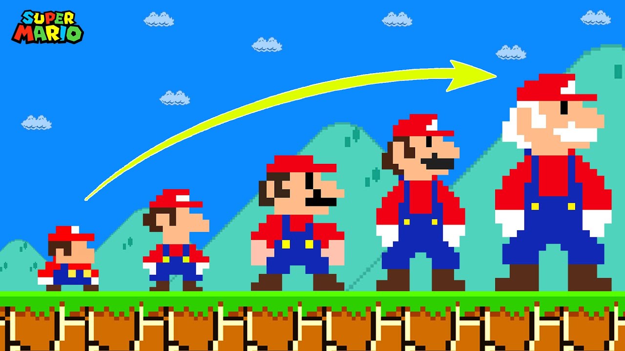 What if Mario could MORPH SIZES in Super Mario Bros.? | Game Animation ...