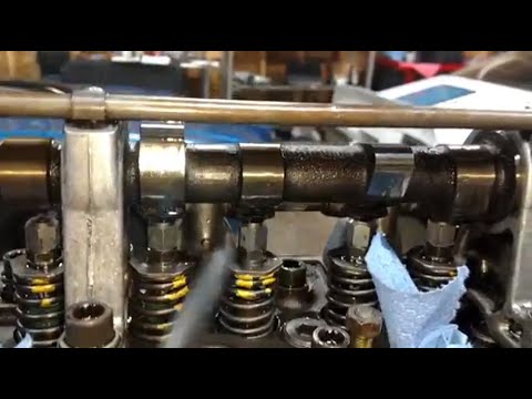Mercedes om617 Rebuild - Part 20 - Rocker Arms, Engine Timing, Oil Pan ...
