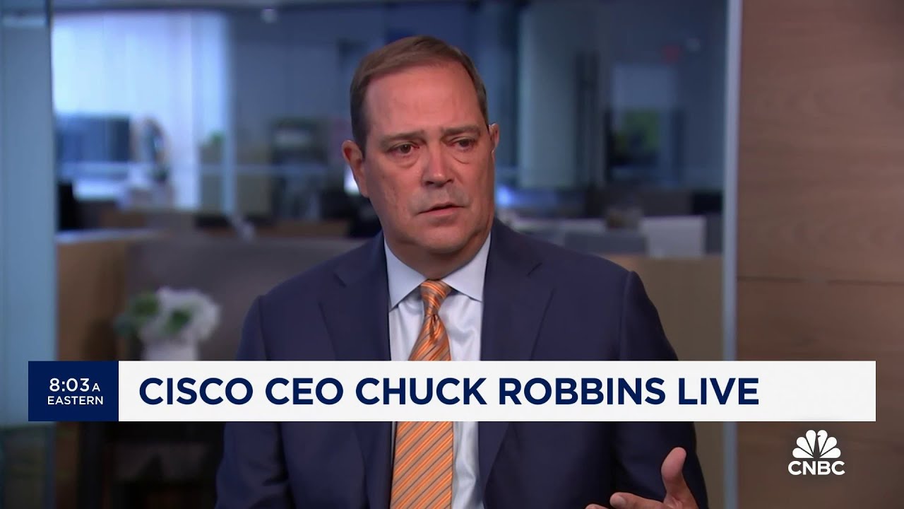 Cisco CEO Chuck Robbins on state of the economy, impact of regulations and U.S. trade policies ...
