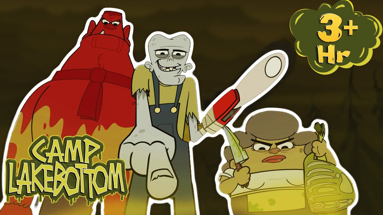 THE SCARIEST MONSTERS OF CAMP LAKEBOTTOM | Spooky Cartoon for Kids ...