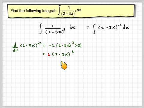 Integration as the reverse of the chain rule 05 - YouTube
