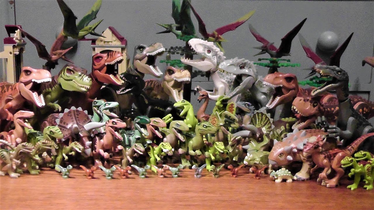Every Single Lego Jurassic World and Dino line up figure! Entire Lego ...