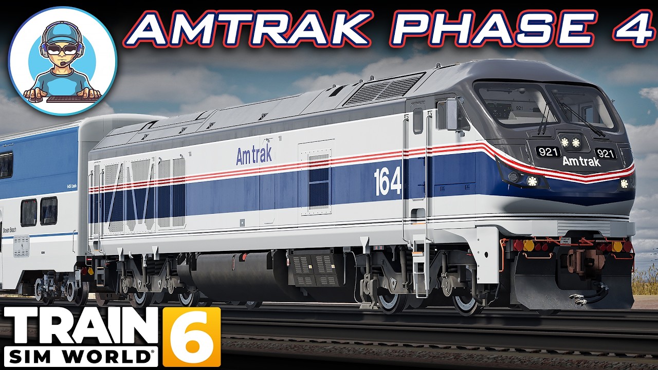 AMTRAK Phase IV F125 (Custom Livery) @TrainSimWorld@amtrak - YouTube