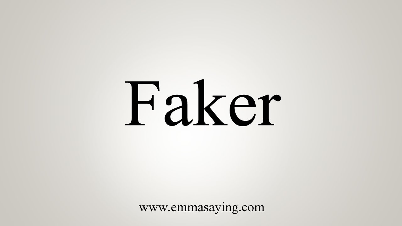 How To Say Faker - YouTube