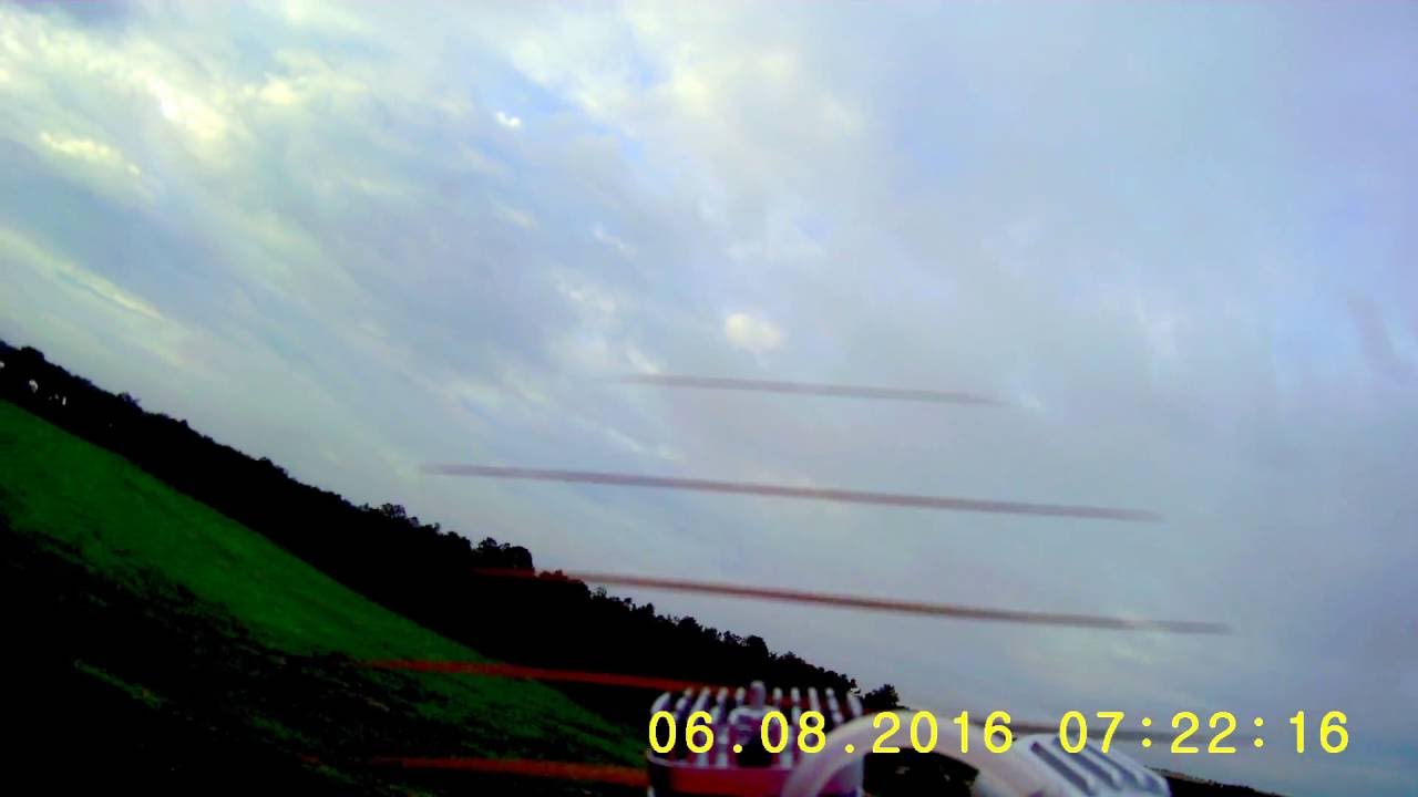 Das Ugly Stik FPV flight one! Broke prop! - YouTube