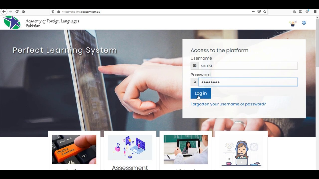 Web Portal | Online Classes Login Process - YouTube