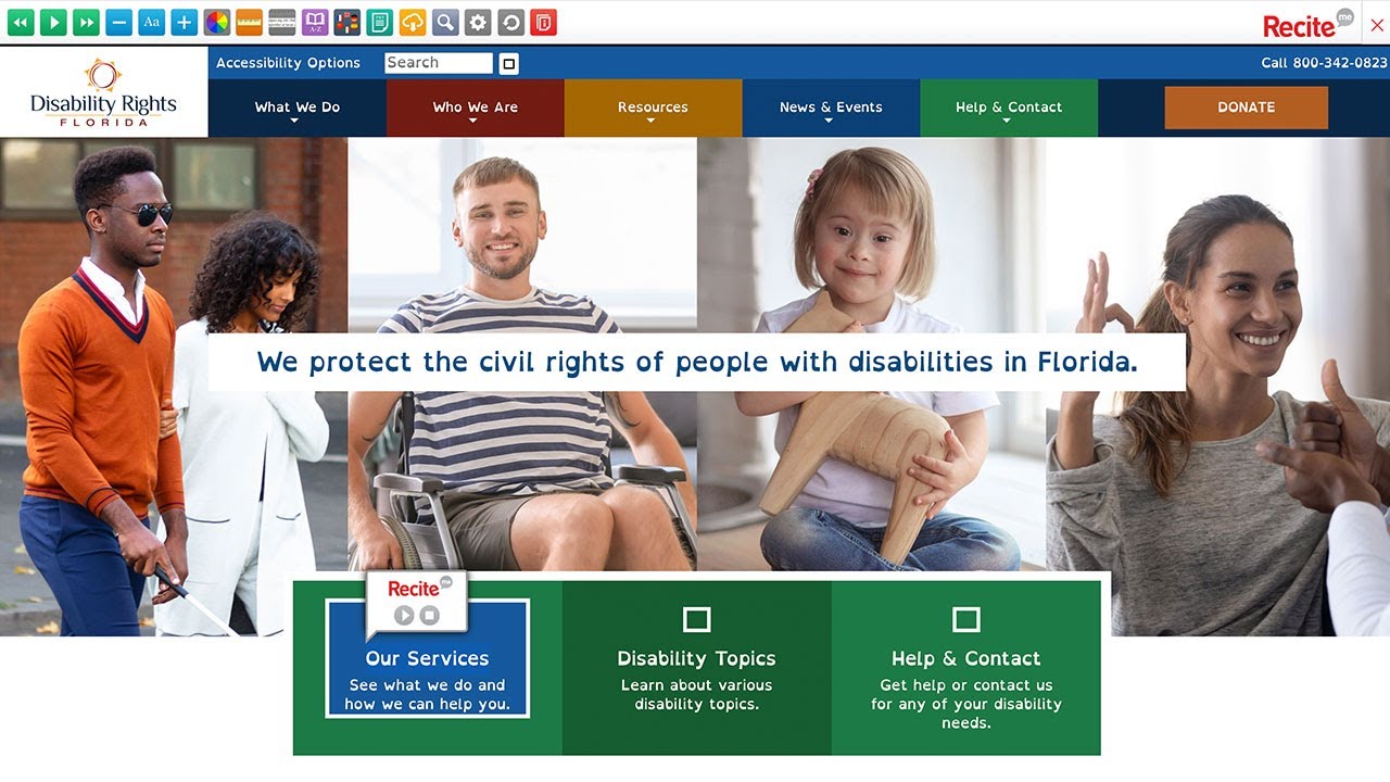 Disability Rights Florida Inclusive Website - YouTube