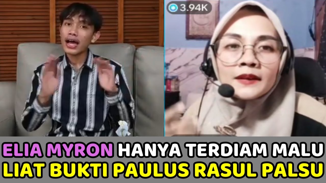 Elia Myron Hanya Terdiam Malu Meliat Bukti Paulus Cocok diSebut Rasul ...