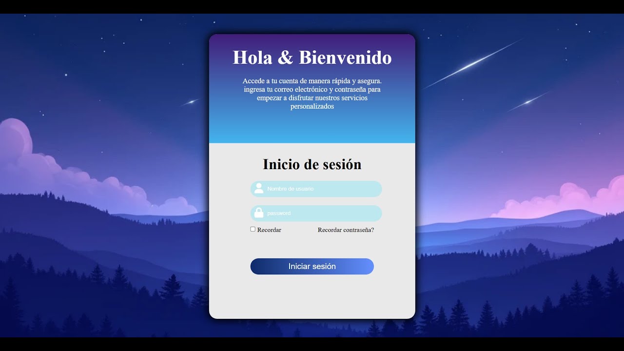 Reto de Frontend Básico: Diseño de Login elegante (Día 4) - YouTube