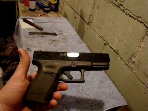Gun Grip Texture (glock duracoat) - YouTube