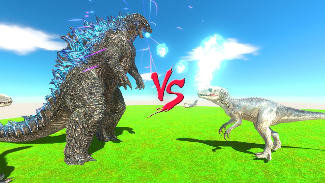 GODZILLA 2021 VS 7X INDOMINUS REX. WHO IS THE WINNER ? - Animal Revolt ...