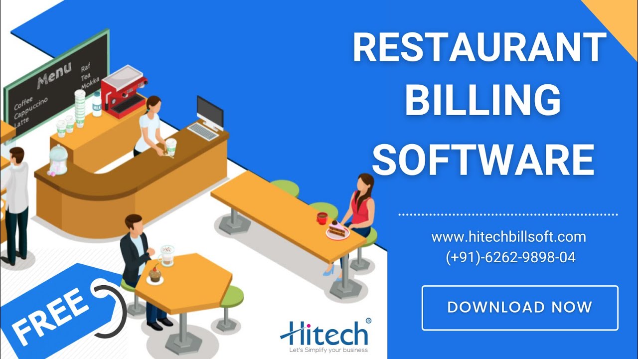 Hitech restaurant billing software | Works Offline | POS billing | Free ...